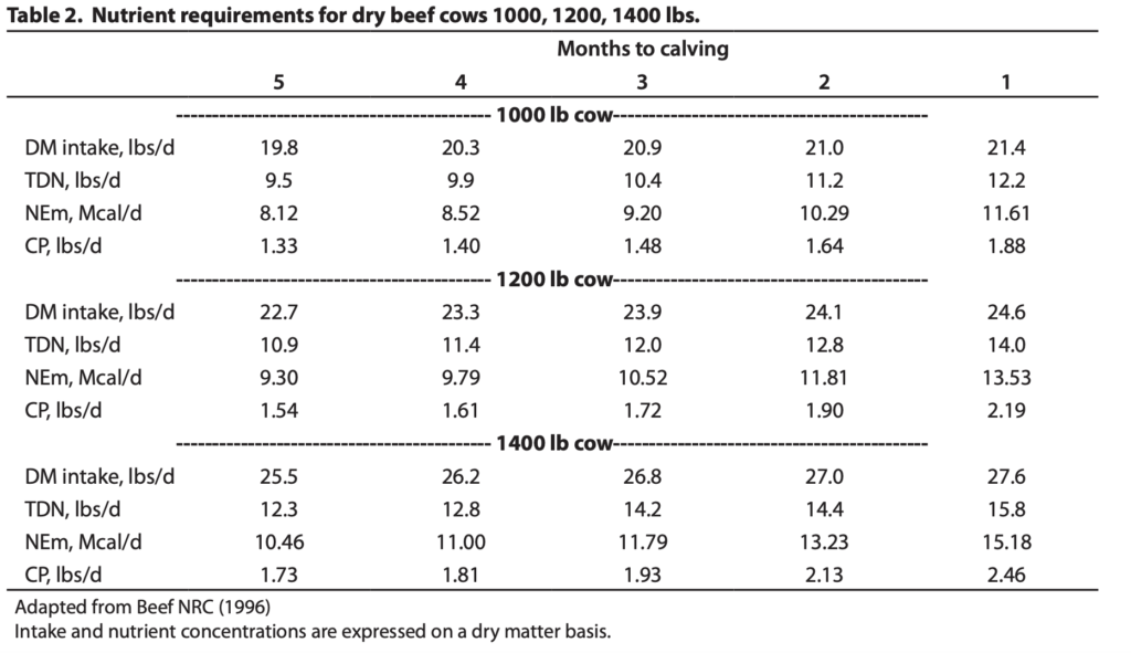 Hay Analysis Guide for Beef Cattle: Determining Winter Feed Needs ...
